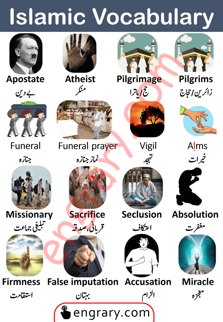 Islamic Vocabulary with Urdu Meanings PDF • Engrary