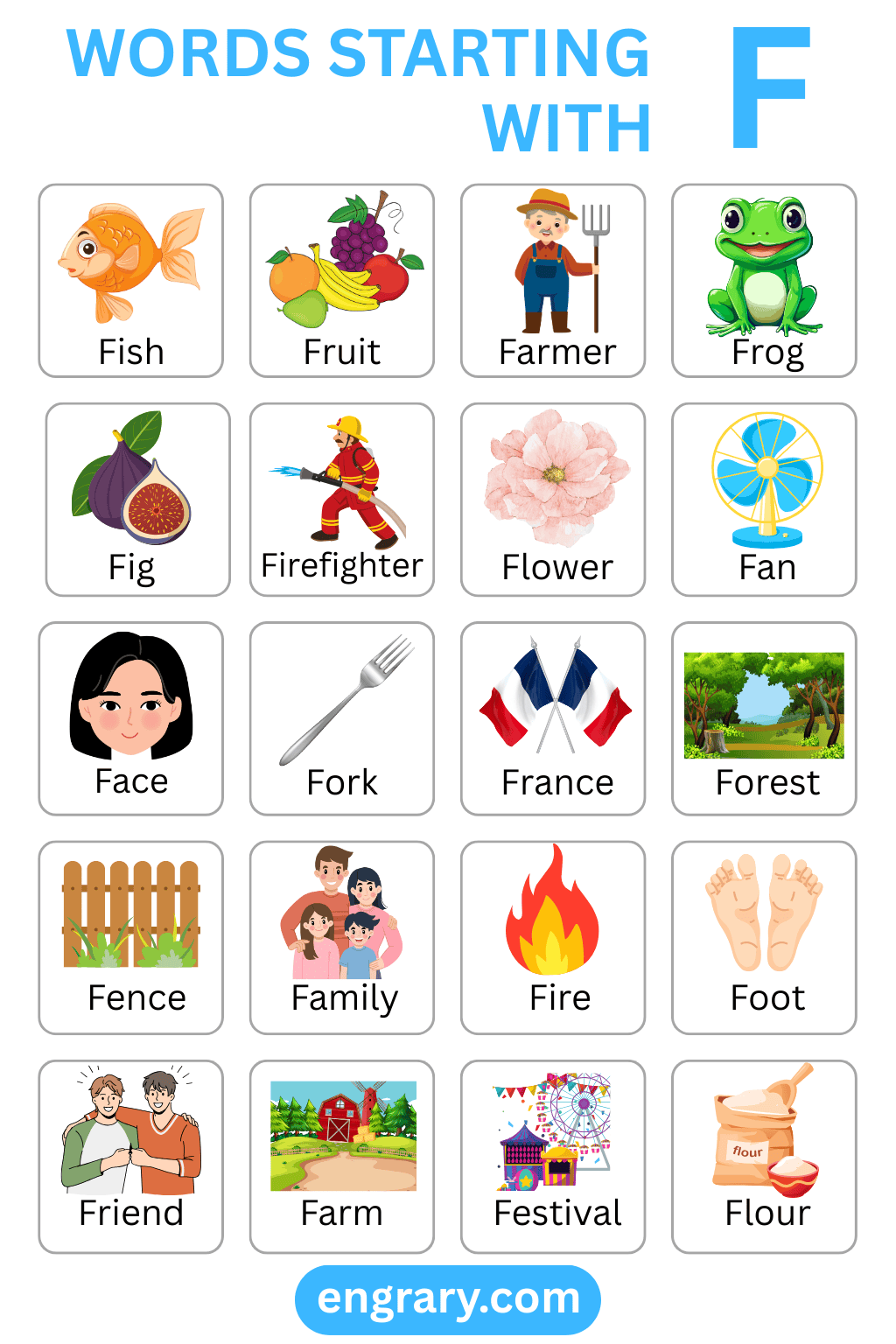 380+ Words Starting with F - English Vocabulary • Engrary