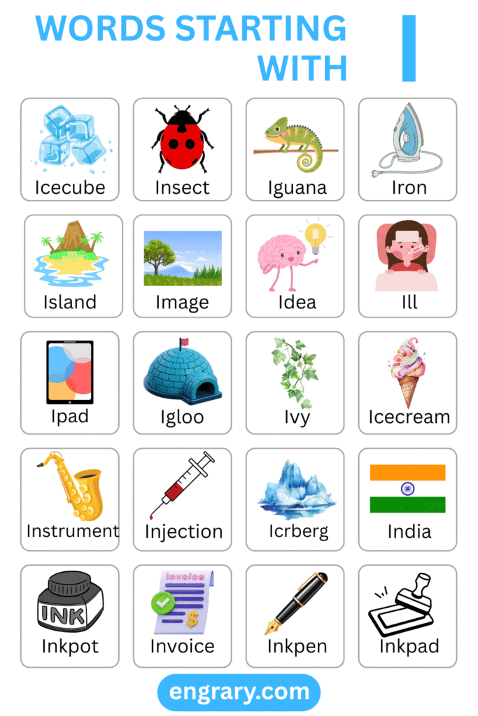 300+ Words Starting with I – Extensive List • Engrary