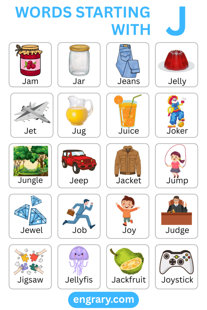 455+ Words Starting with J – English List • Engrary