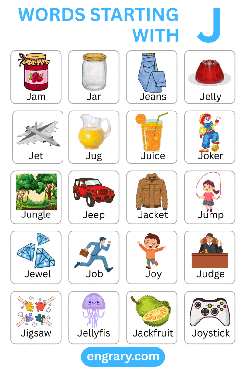 455+ Words Starting with J – English List • Engrary