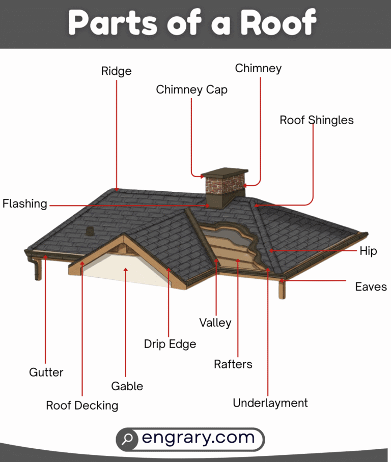 30 Roof Parts Names With Functions and Labeled Diagram • Engrary