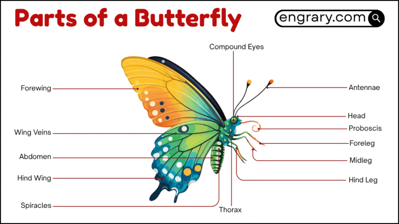 Parts Of a Butterfly: Complete List with Labeled Diagram • Engrary