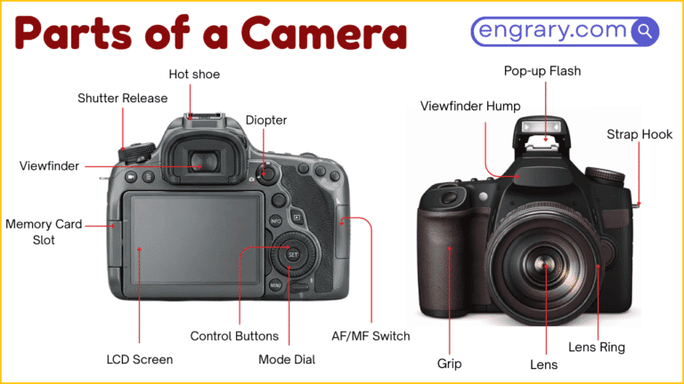 Camera Parts: 80+ Names With Functions and Labeled Diagram • Engrary