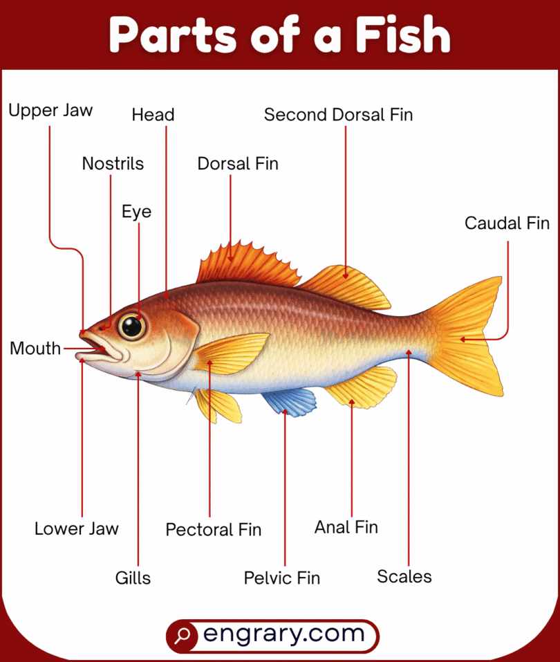 Fish Parts Names With Functions and Labeled Diagram • Engrary
