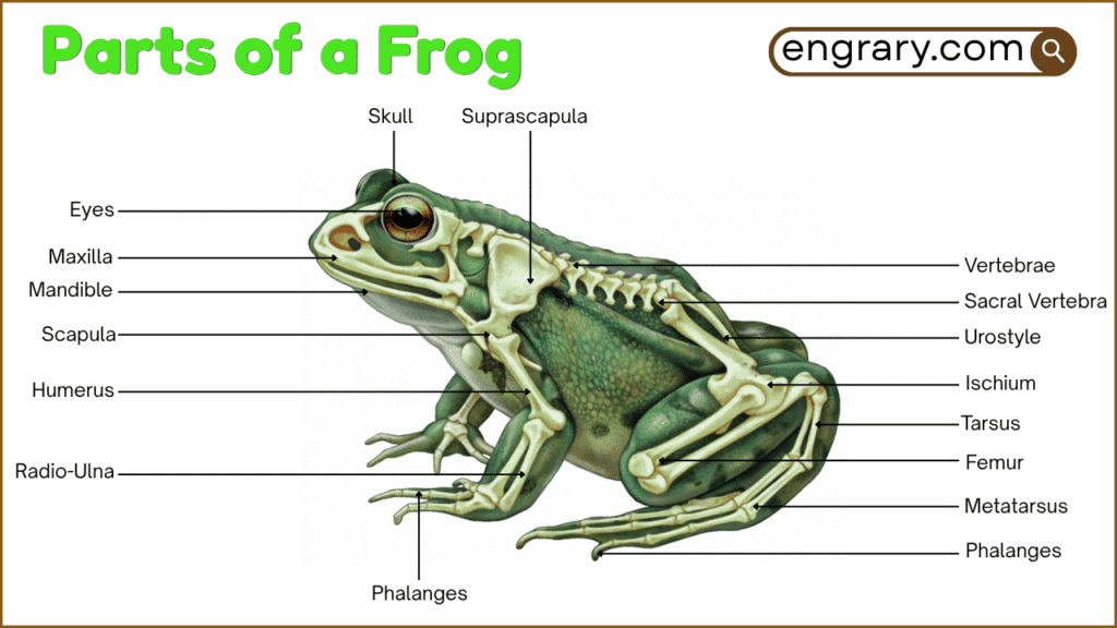 Frog Parts Names With Functions and Labeled Diagram • Engrary