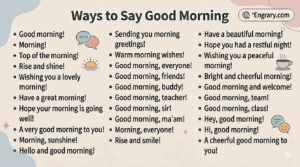 50+ Best Ways to Say Good Morning in English • Engrary