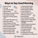 50+ Best Ways to Say Good Morning in English • Engrary