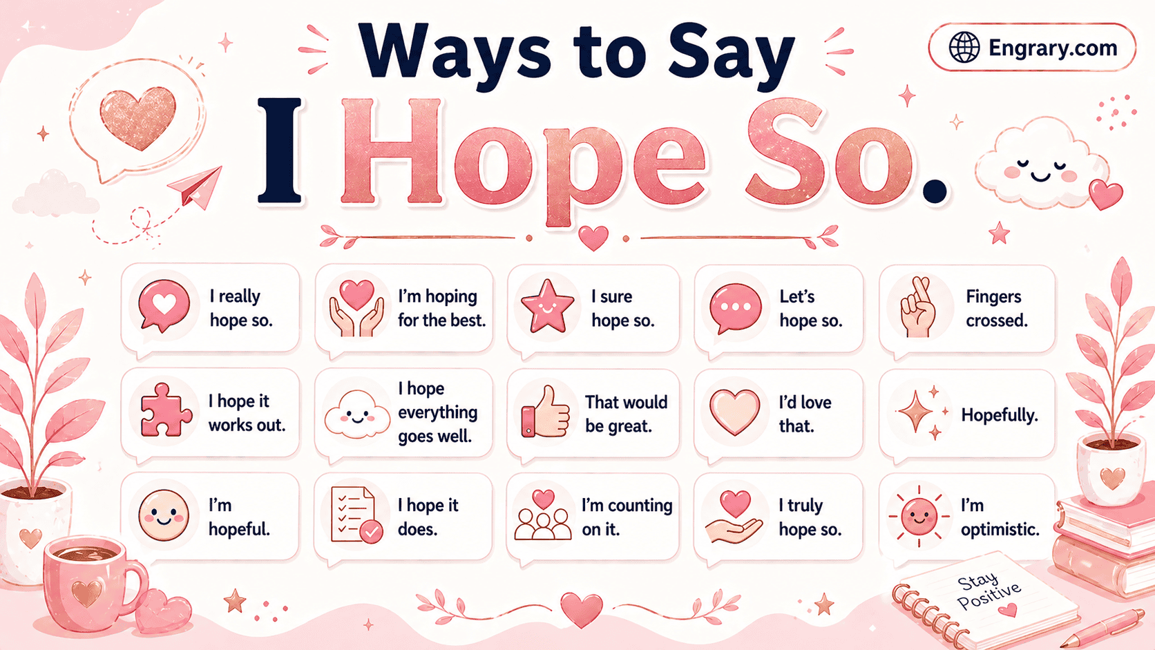 Polite and Casual Ways to Say I Hope So in English • Engrary