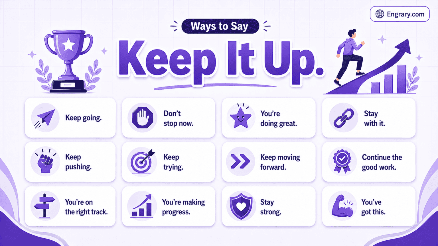 80 Ways to Say Keep It Up with Examples • Engrary
