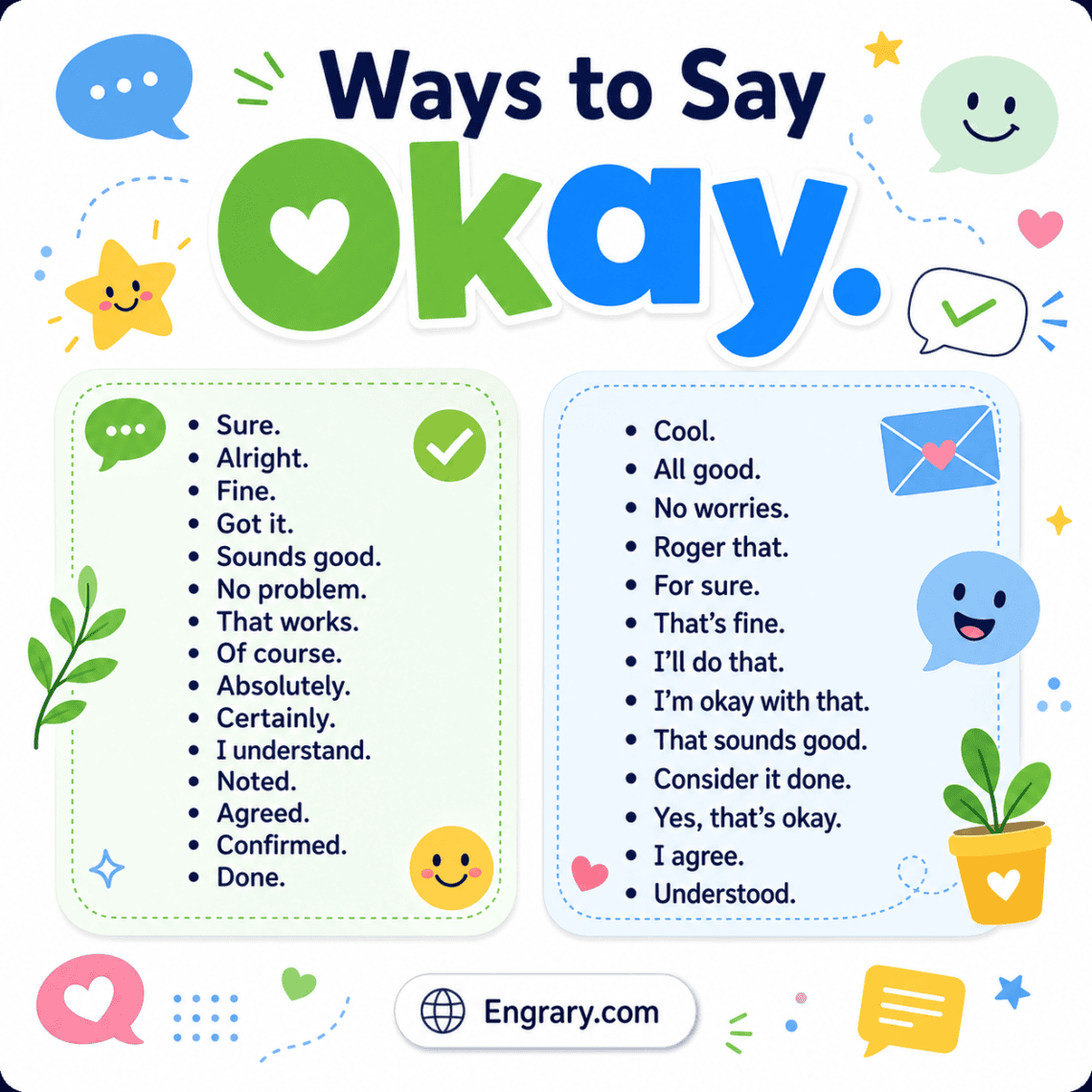 48 Better Ways to Say Okay in English • Engrary