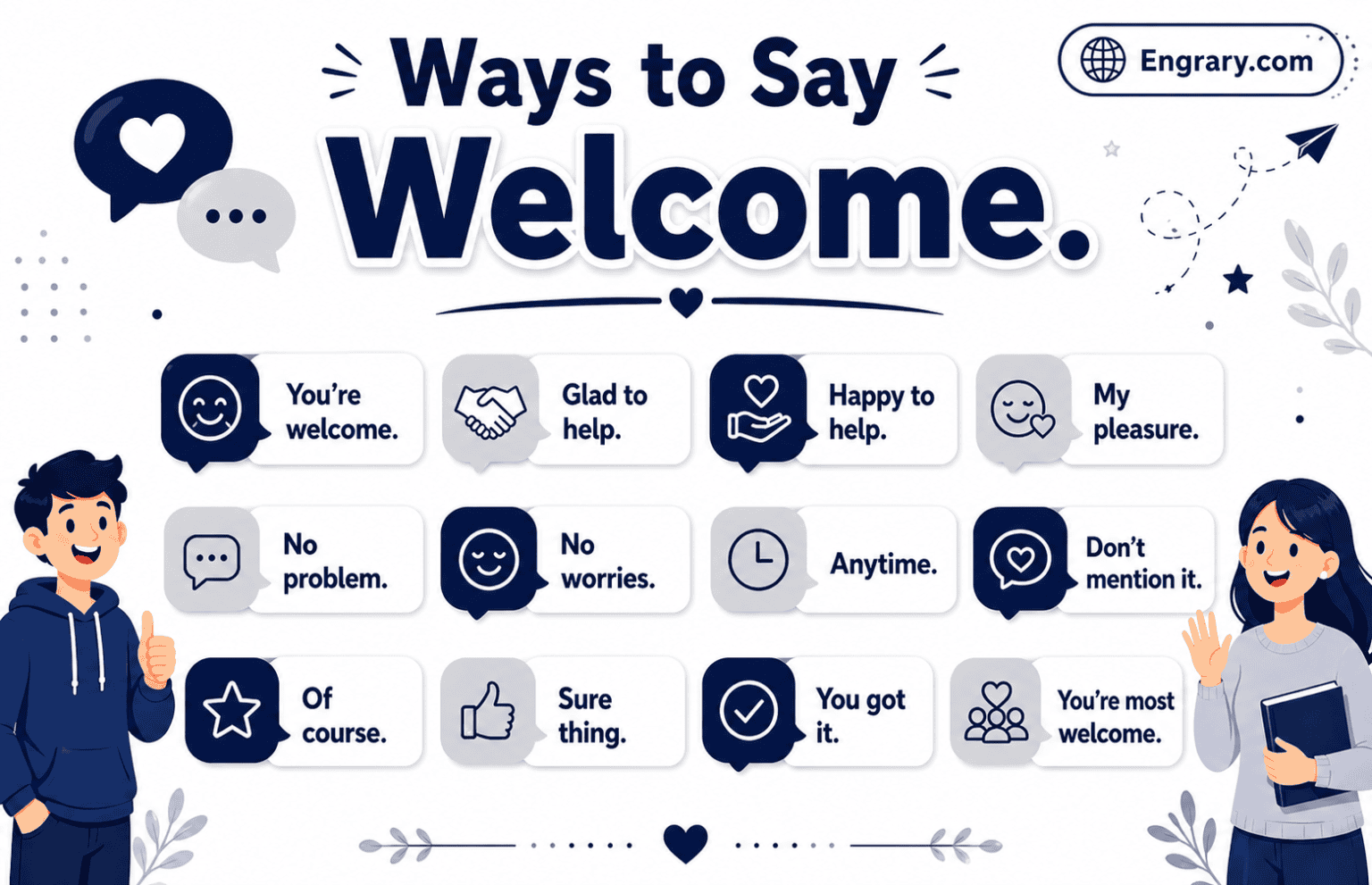 100 Warm Welcome Phrases for Every Situation in English • Engrary