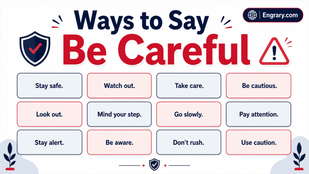 80 Polite and Natural Ways to Say Be Careful in English • Engrary