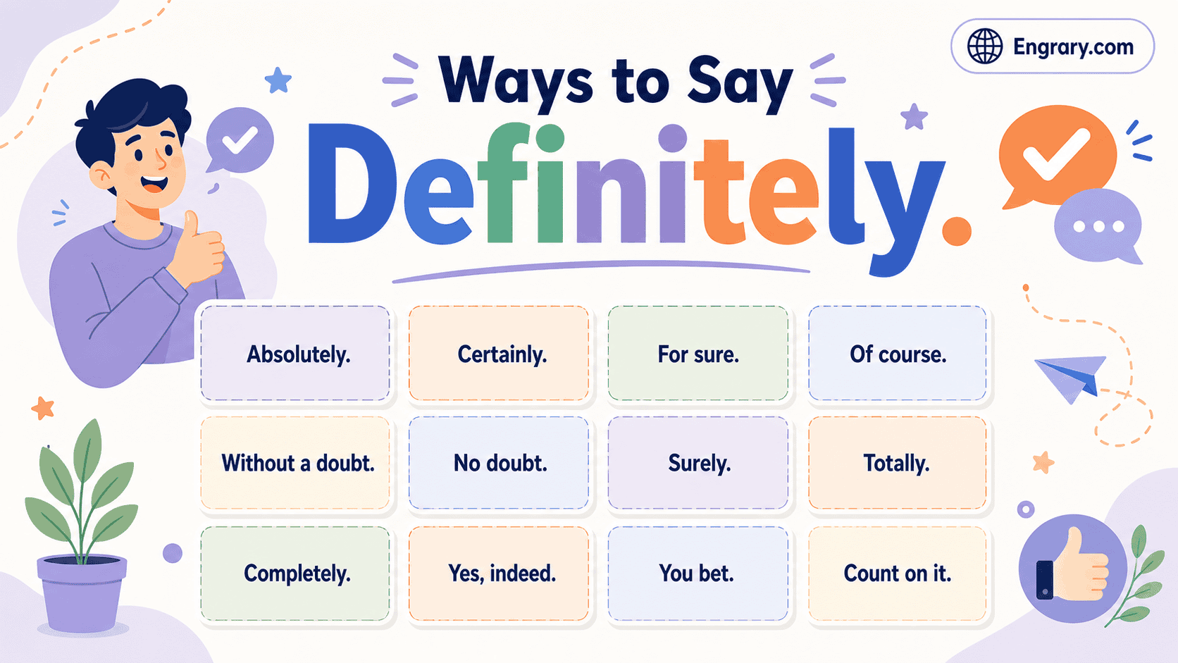 100+ Polite and Professional Ways to Say Definitely in English • Engrary