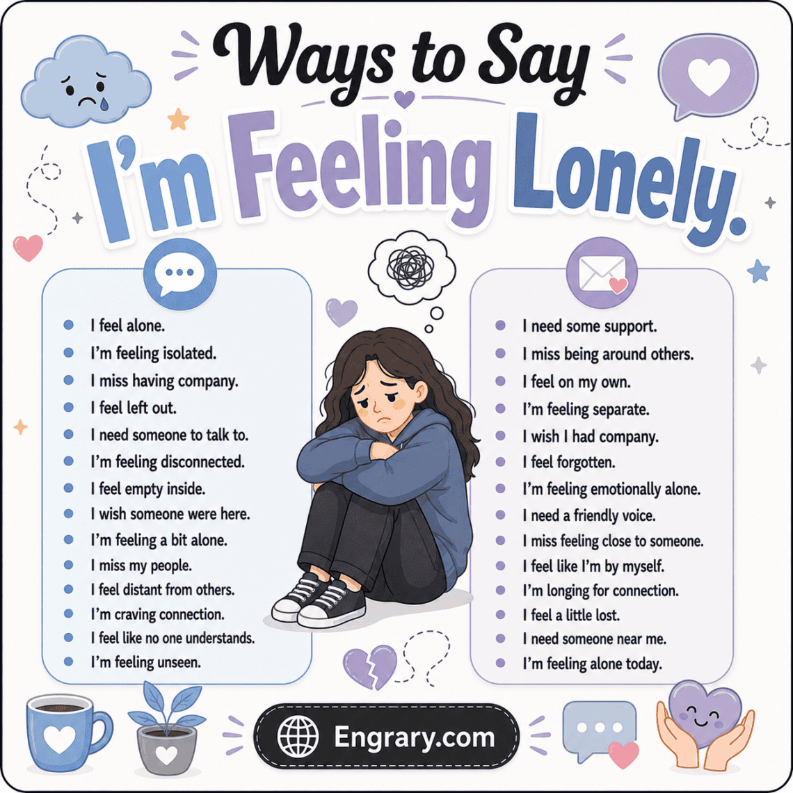 Ways to Say “I’m Feeling Lonely” in Text Messages in English • Engrary