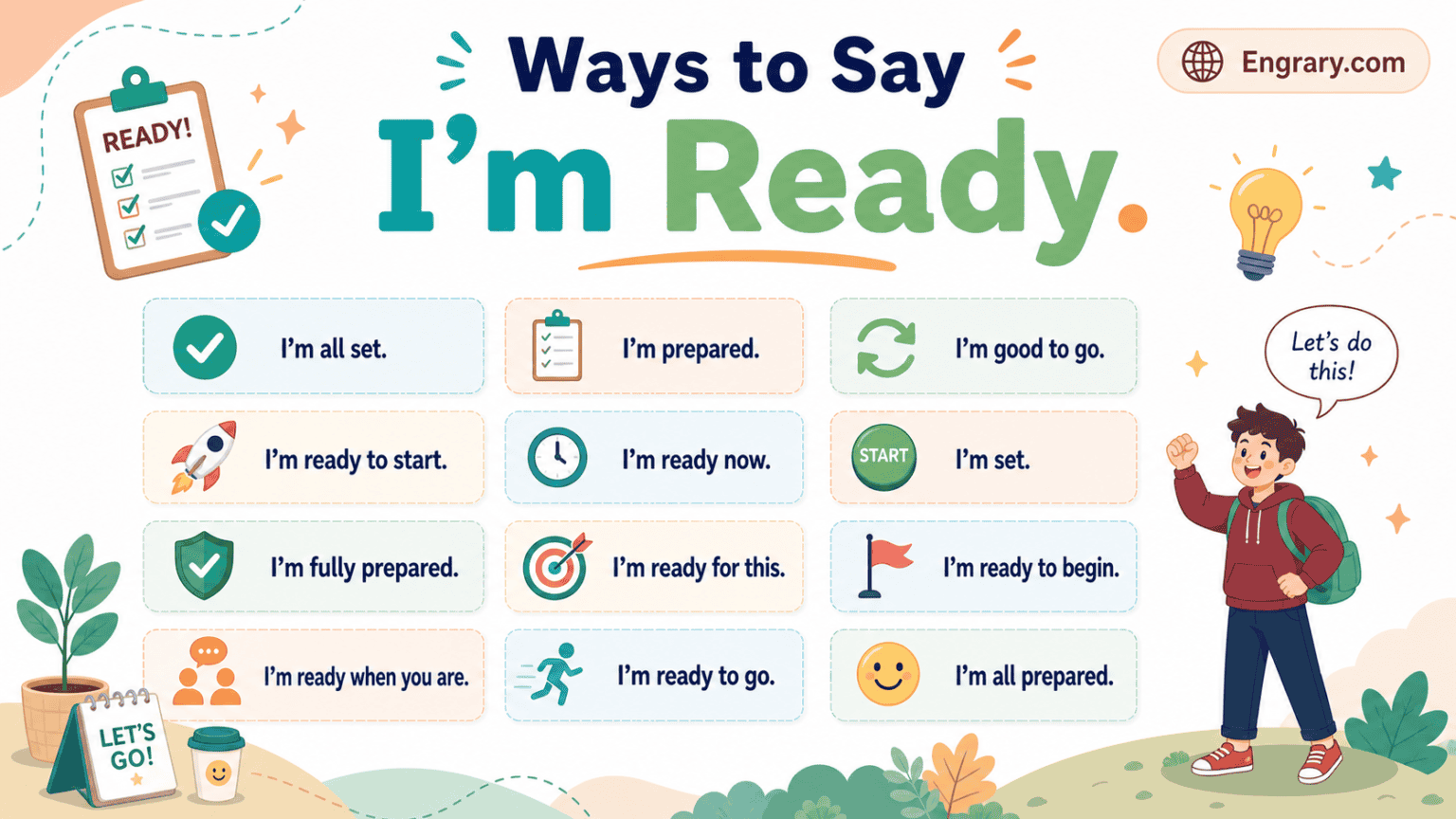 Other Ways to Say “I’m Ready” in English • Engrary